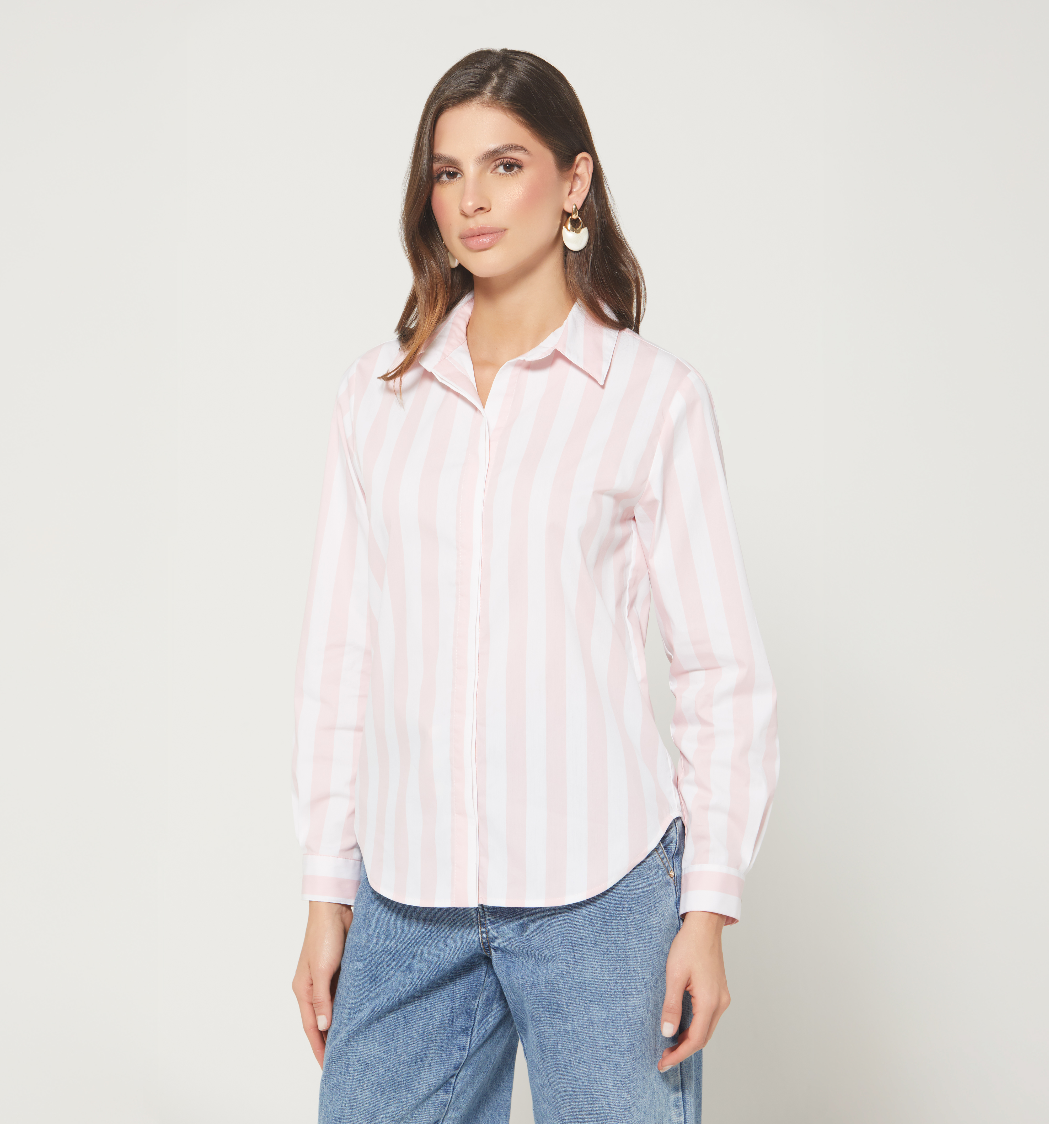 Blusa Camisera Basica Manga Larga